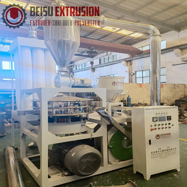 SMF-400/500/600/800 Plastic Pulverizer With Rotor Moving Blade And ...