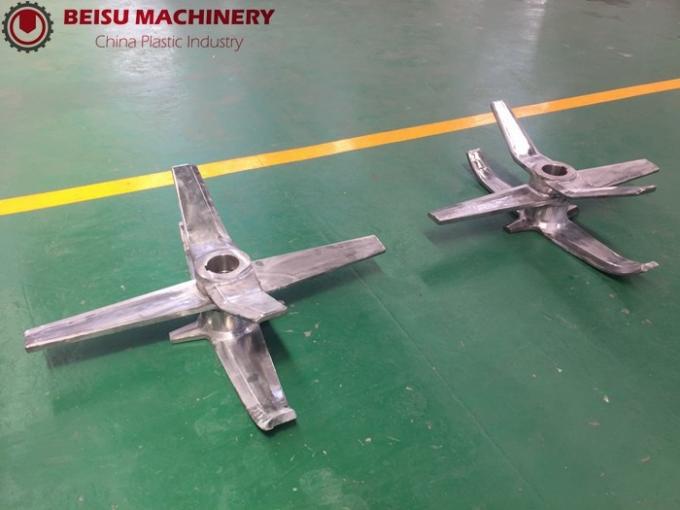 Integrally Cast Design Plastic Machine Parts PVC / PE / PP Mixer Blade